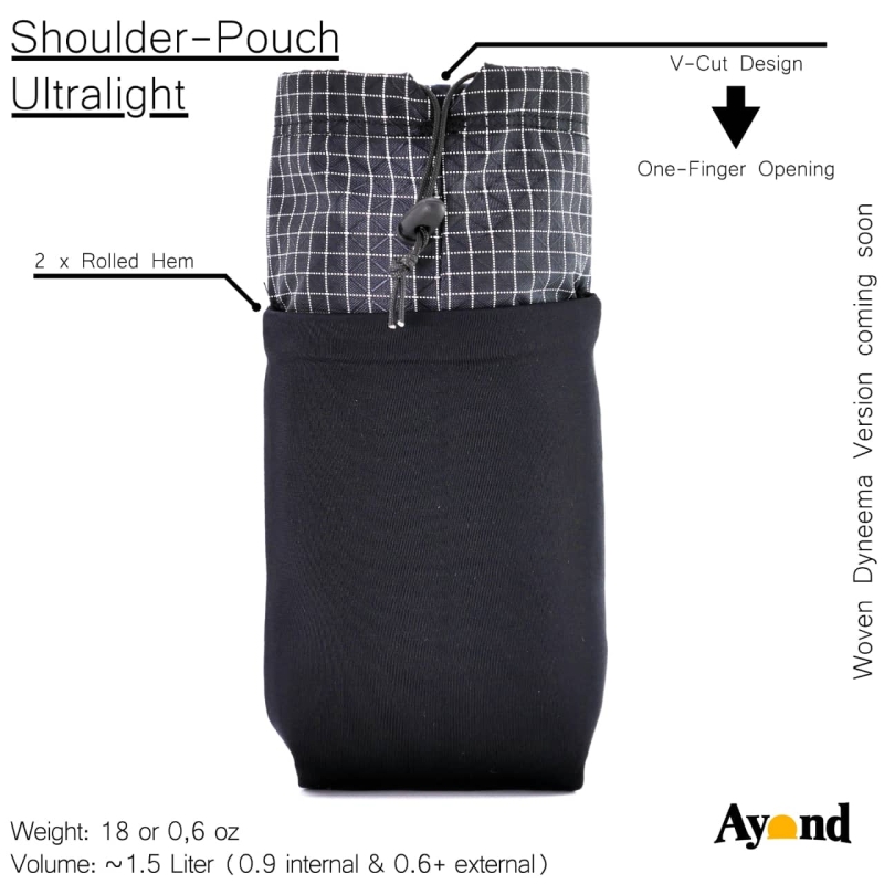 Schultergurttasche Ultraleicht zum Wandern